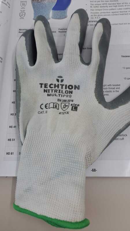 TECHTION NITRIAL HAND GLOVES