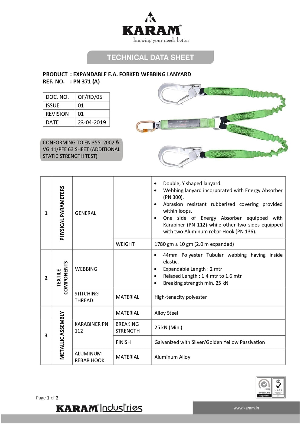 KARAM PN371(A)(2.0 M)