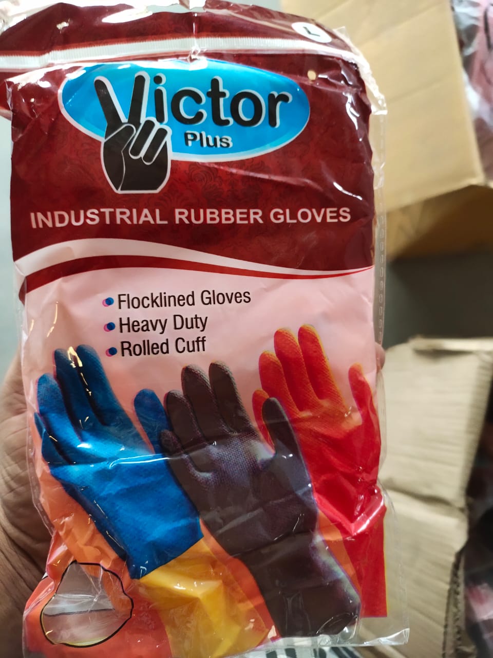 Victor Plus 12" Industrial Rubber Gloves