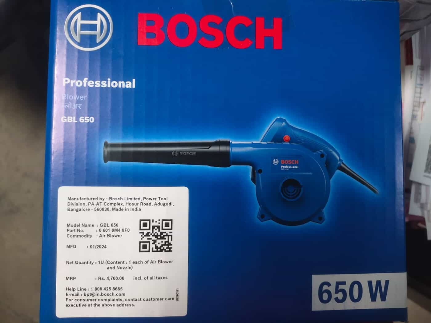BOSCH GBL 650 Professional Blower