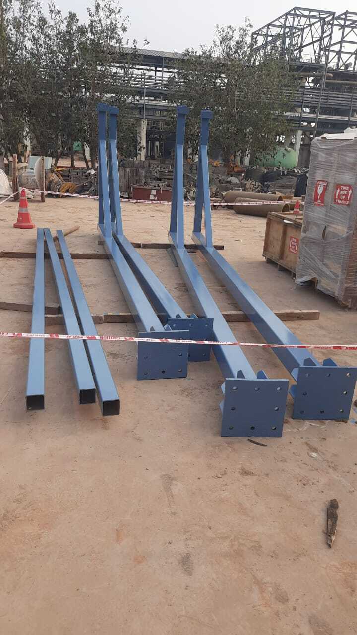 Fabricaton Work L Post Make & Instalation For Over Head (With Material)