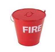 Fire Sand Bucket Cover with bucket